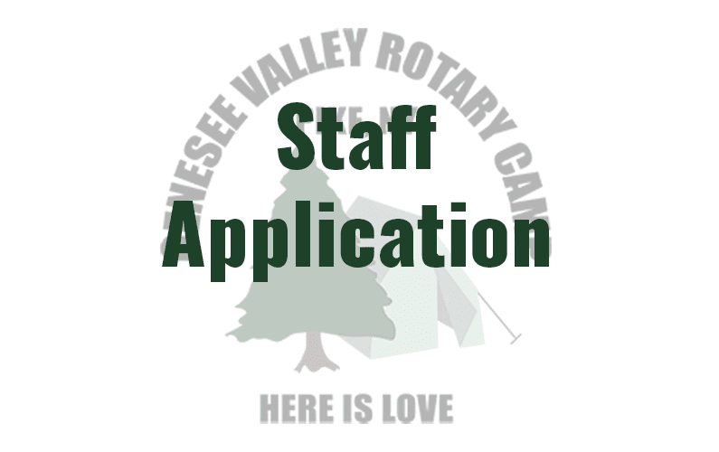 GVRC Staff Application - Genesee Valley Rotary Camp